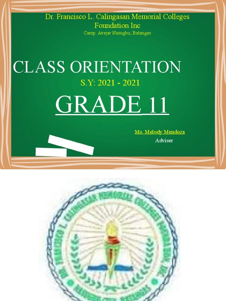 Class Orientation: Grade | PDF