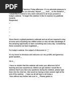 Webinar Script For The Host | PDF