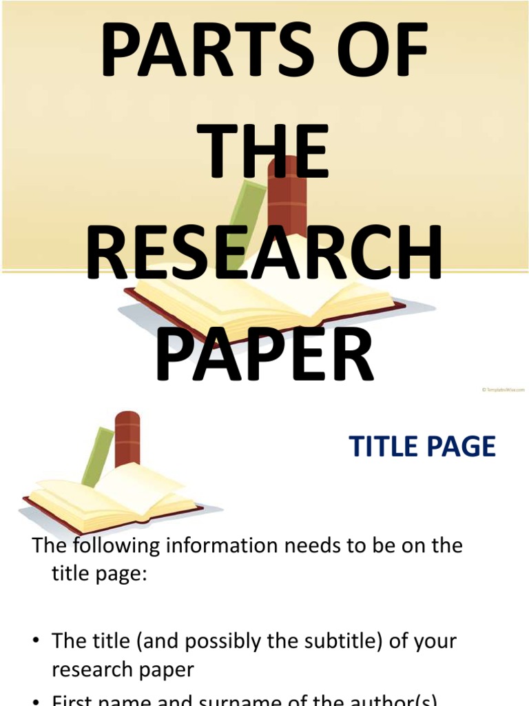 Parts of Research | PDF | Data Analysis | Scientific Method