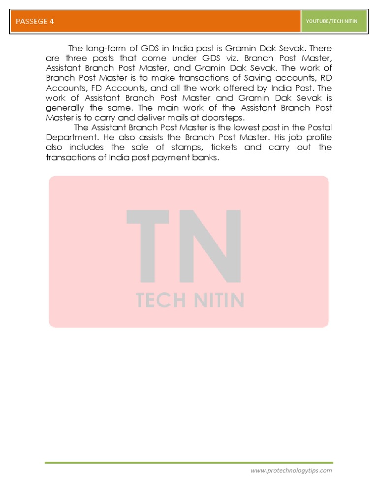 GCC TBC Eng 30 Passage 4 | PDF