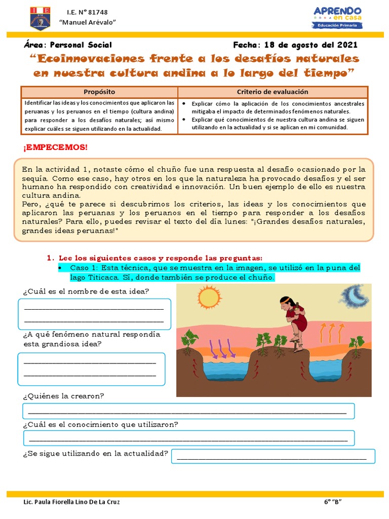 Ecoinnovaciones de la Cultura Andina | PDF | Perú | Cognición