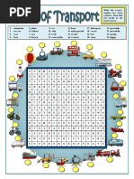 Transportation Word Wall Vocabulary Print Able PDF | PDF