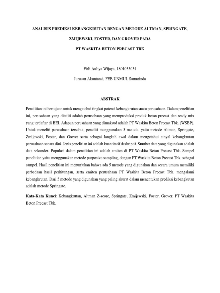 Firli Auliya Wijaya - 1801035034 - UAS ALK AK C | PDF