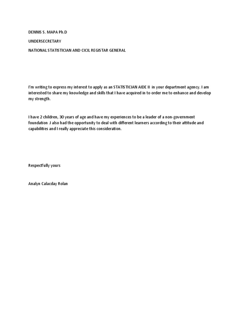 Analyn Letter 2021 2 | PDF