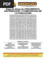 Sopa de Letras de Contaminacion Ambiental | PDF | Contaminación ...
