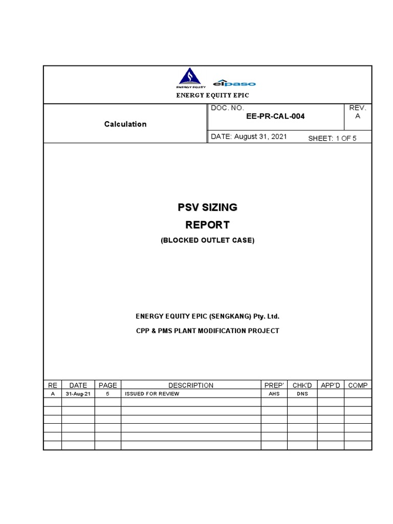 PSV Report Blocked | PDF | Chemistry | Transparent Materials