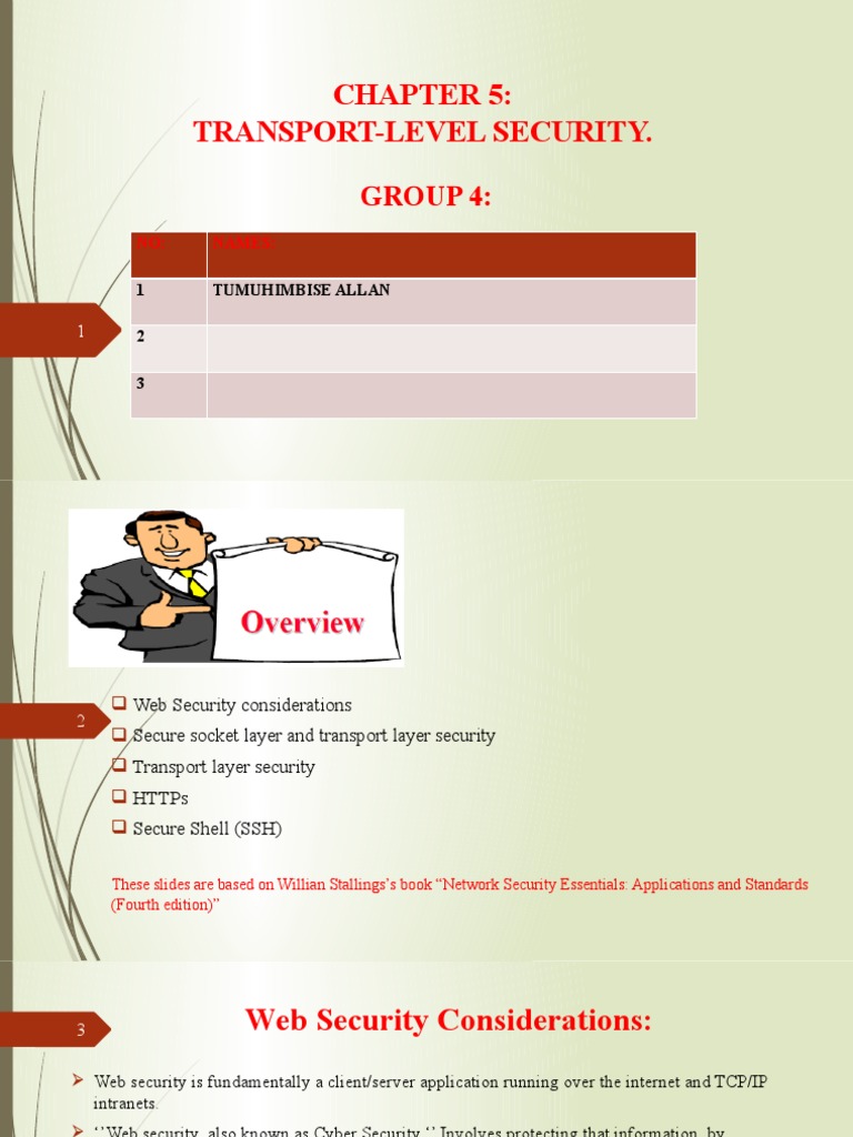 Transport Level Security Presentation | PDF | Transport Layer Security ...