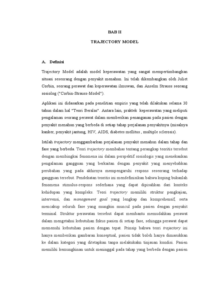 BAB II Traject Teory | PDF