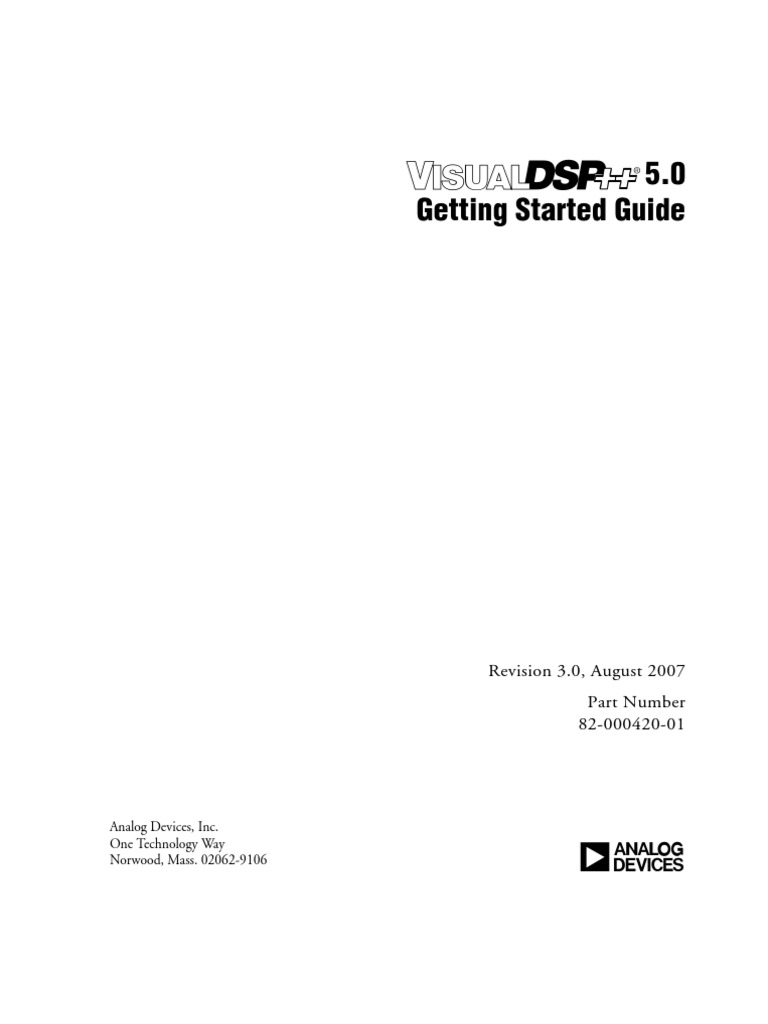 Visualdsp++ Getting Started Guide | PDF | C (Programming Language) | Library (Computing)
