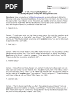 Vocabulary Definitions in The Outsiders | PDF | Morphology | Onomastics