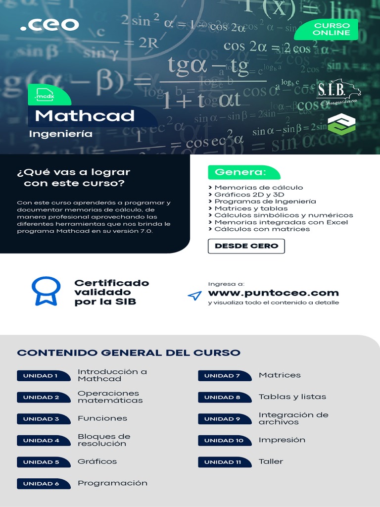 Curso Mathcad 7.0: Programación y Cálculo | PDF | Autodesk Revit ...