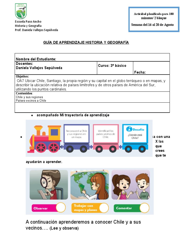 Historia 2 Básico S4 | PDF | Chile