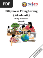 M2 Filipino Sa Piling Larang Akademiks MODYUL 2 GR 12 ABSTRAK | PDF