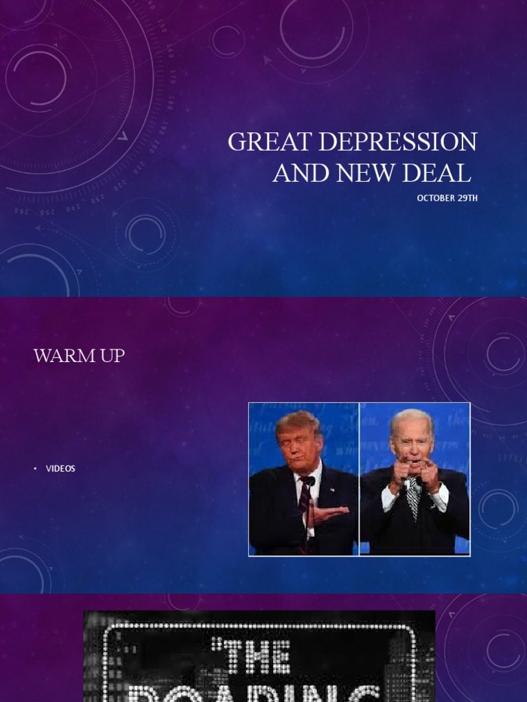 Great Depression & New Deal 2020 | PDF