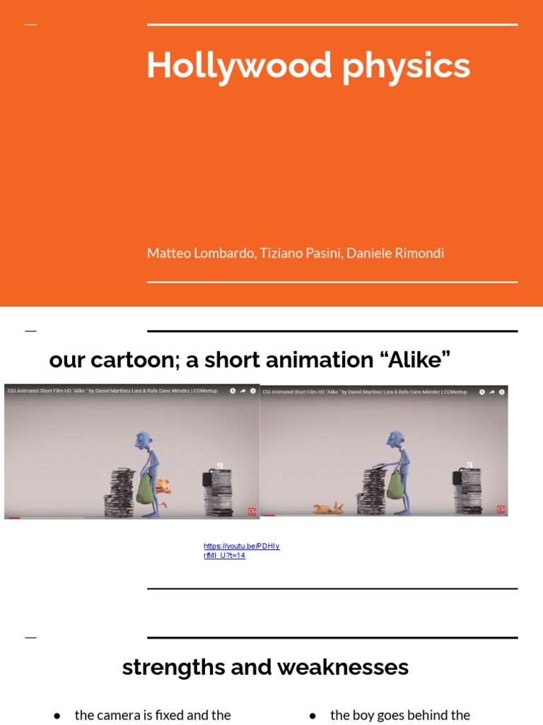 Hollywood Physics Project | PDF