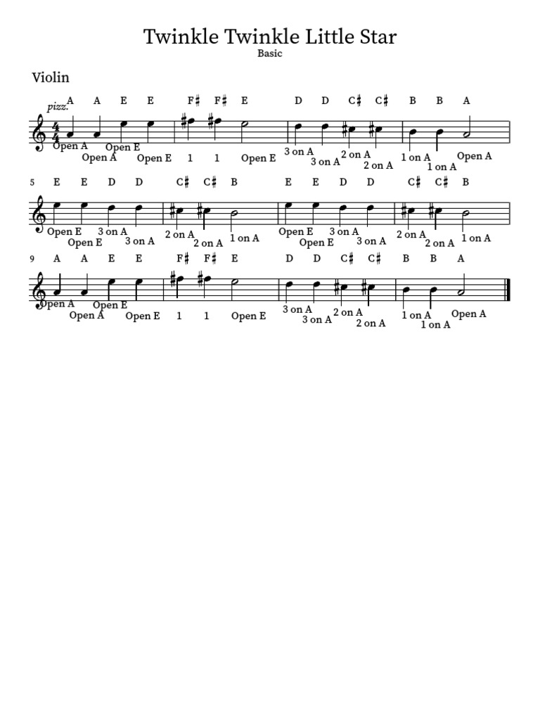 Twinkle Twinkle Little Star | PDF | Teaching Methods & Materials