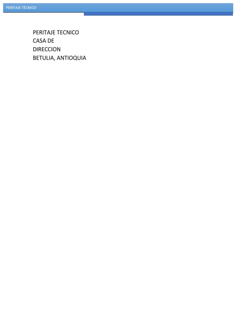Peritaje Tecnico | PDF | Hormigón | edificio