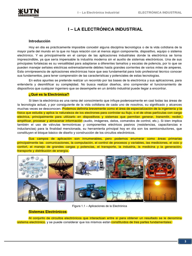 1 - La Electrónica Industrial | PDF | Electrónica | Transistor