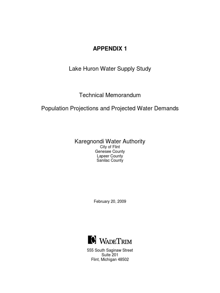 KWA - Preliminary Engineering Report - Sept 2009 - Appendix 1 | PDF ...