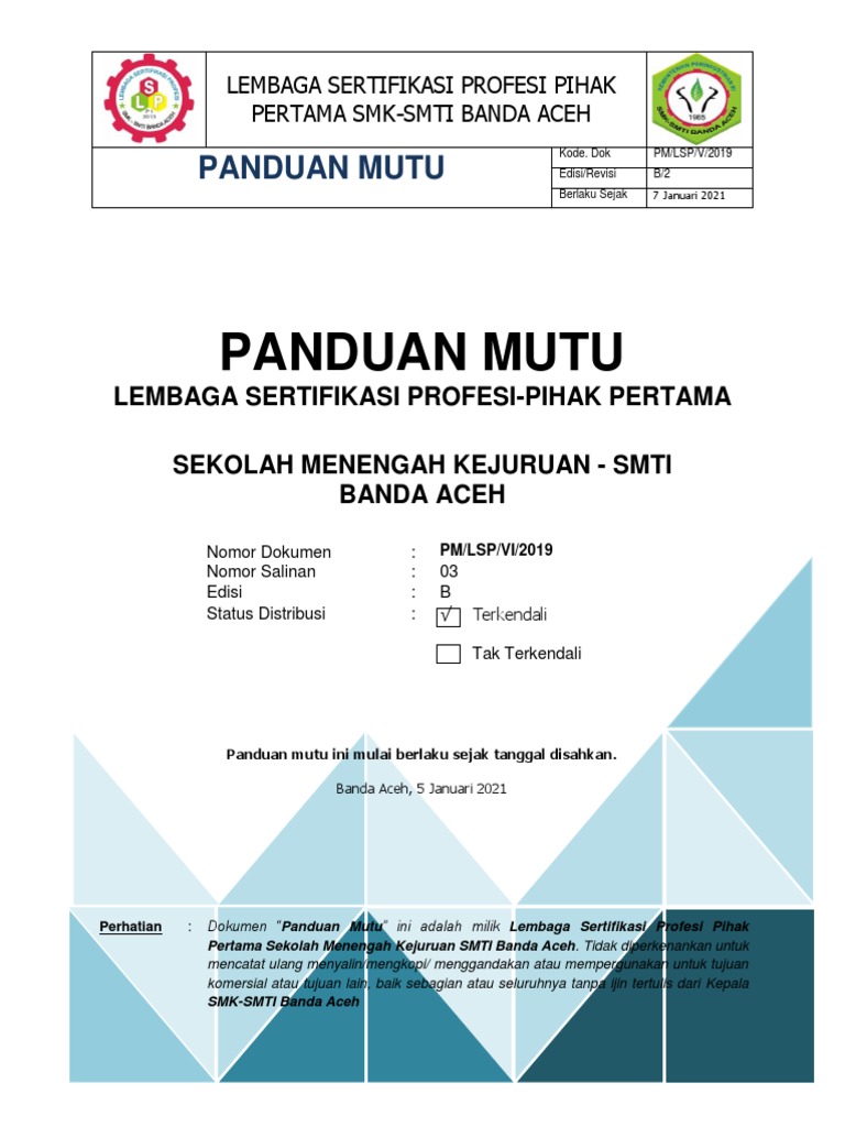 Buku Panduan Mutu | PDF