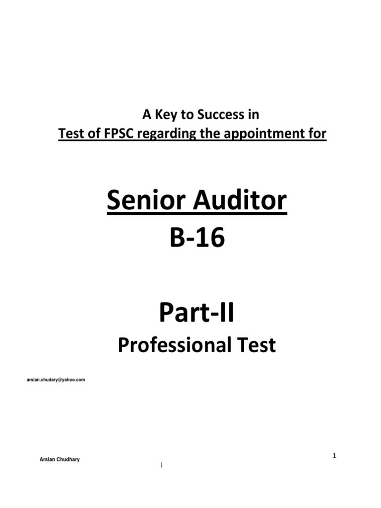 Auditor Post Test Notes | PDF | Expense | Debits And Credits