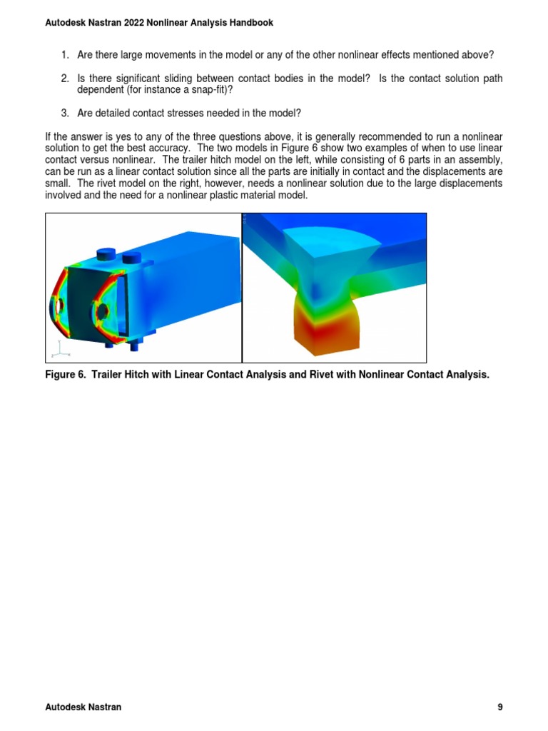 Autodesk Nastran 2022 Nonlinear Analysis Handbook | PDF | Nonlinear ...