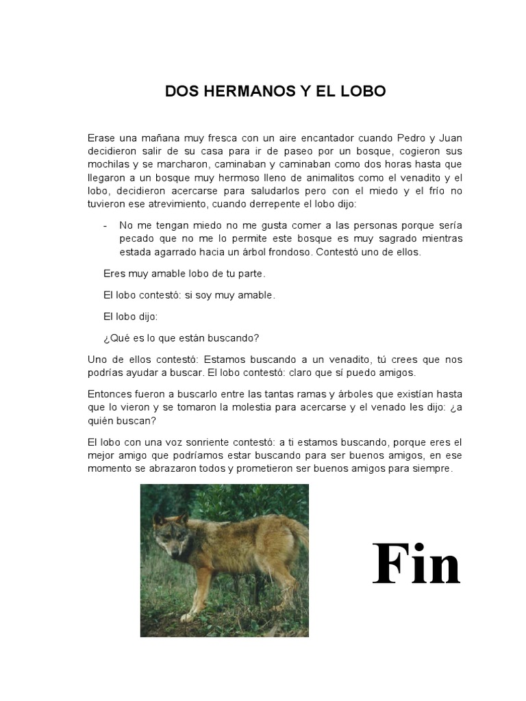 Dos Hermanos y El Lobo | PDF