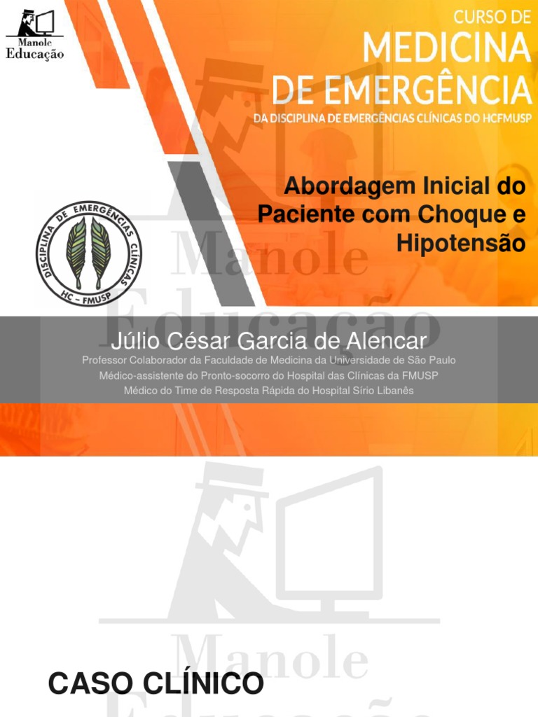 Aula 5 - Abordagem Inicial Do Paciente Com Choque | PDF | Choque ...