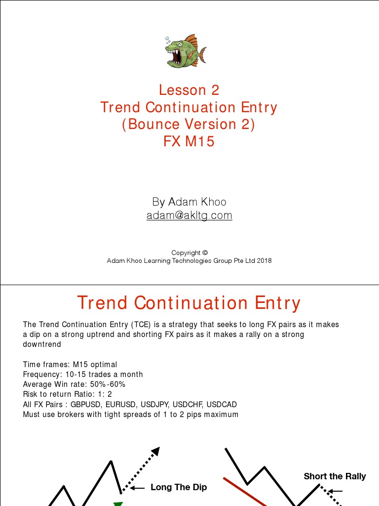 Lesson 5 Trend Continuation Entry (TCE) Strategy | PDF | Order ...