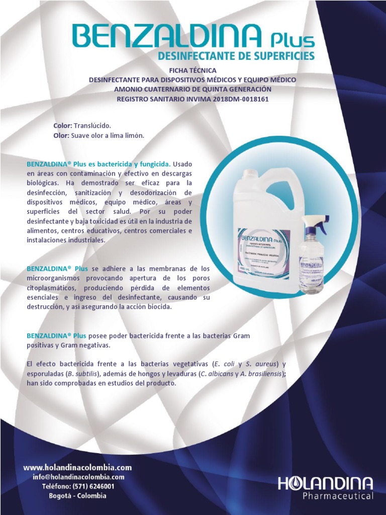 2.benzaldina Plus 01 2020 | PDF | Agua | Biología