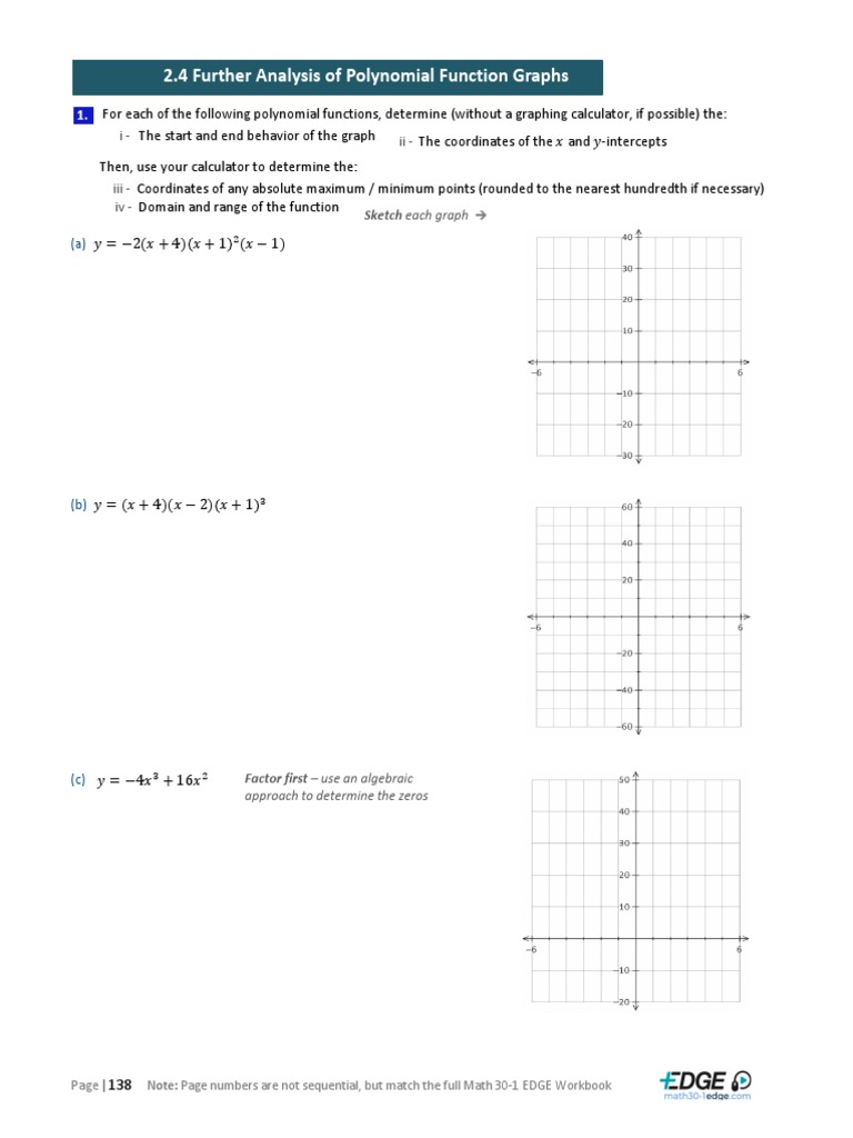2.4 Further Poly Graph Characteristics | PDF | Polynomial | Function ...