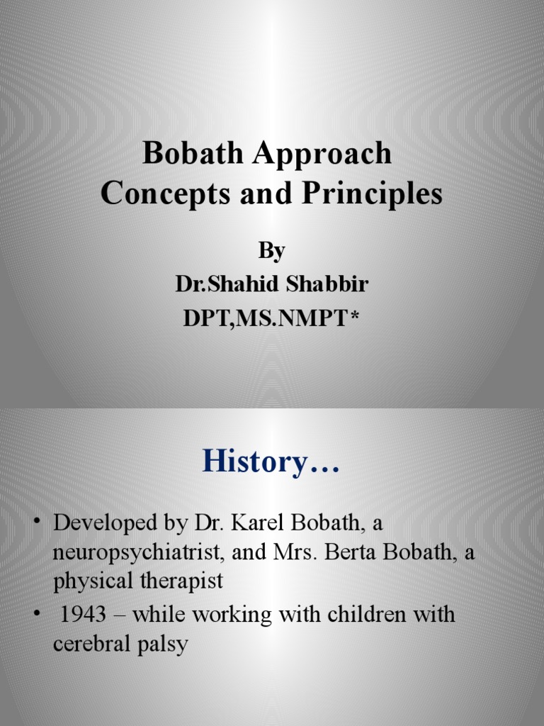 Bobath Approach | PDF | Anatomical Terms Of Motion | Musculoskeletal System