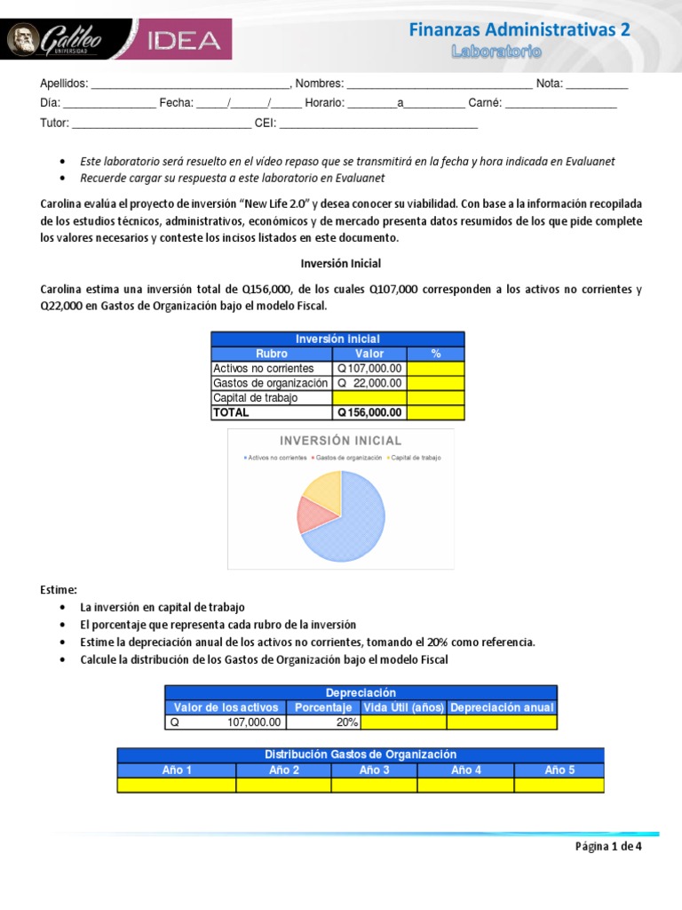 Fa2 Laboratorio Final 2021 | PDF | Amortización (Negocio) | Interés