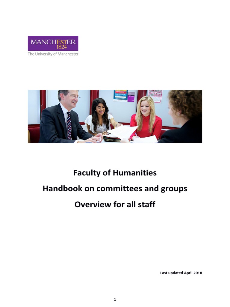 Faculty of Humanities Handbook On Committees and Groups Overview For ...