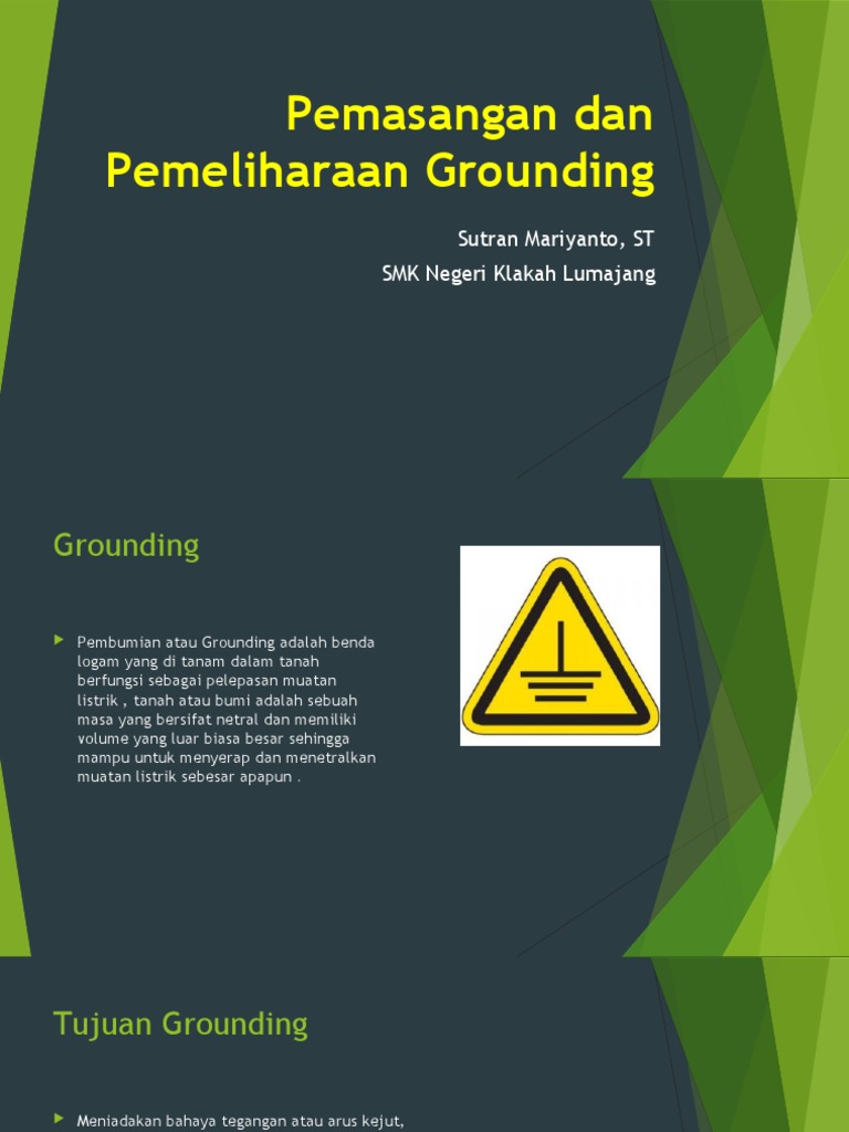 Pemasangan Dan Pemeliharaan Grounding | PDF | Griya & Taman | Teknologi ...