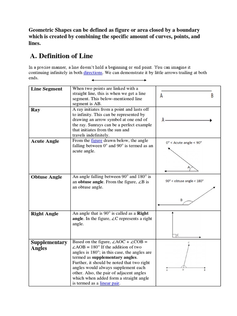 A. Definition of Line | PDF | Rectangle | Triangle