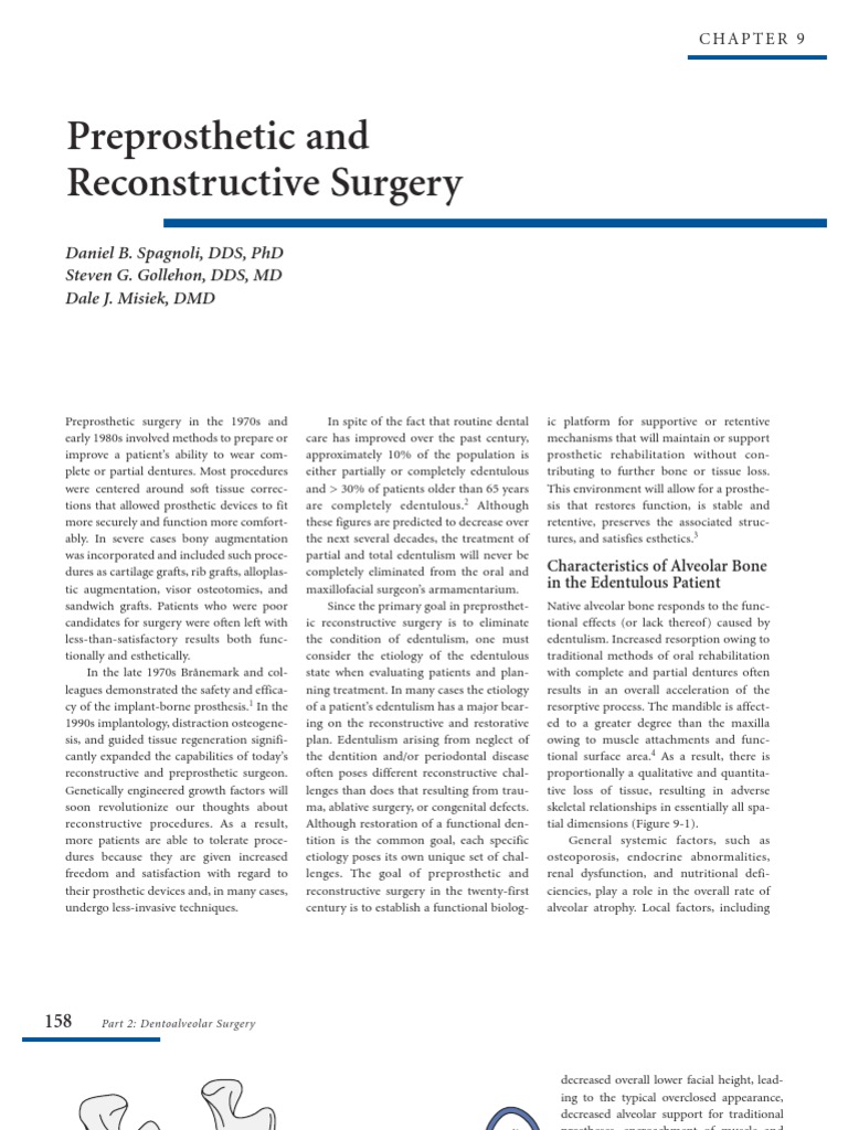 Preprosthetic and Reconstructive Surgery | PDF | Dental Implant | Bone