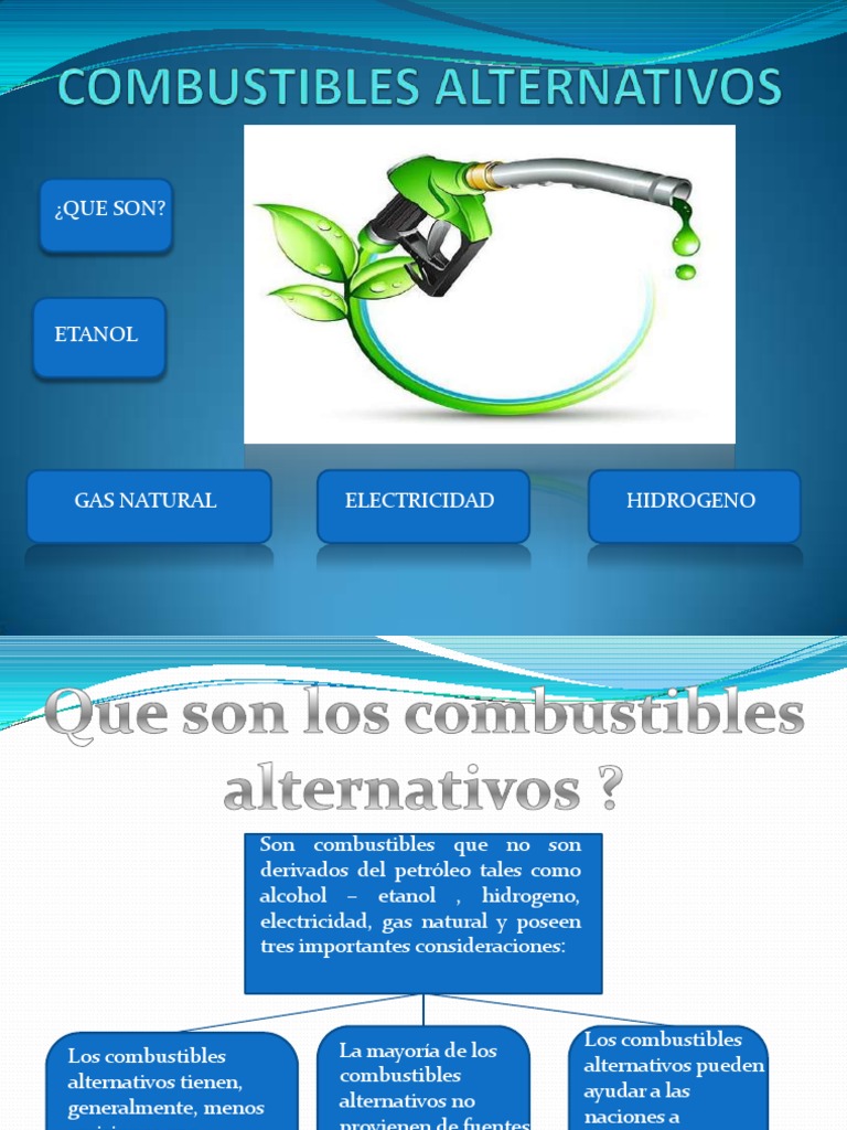 Combustibles Alternativos: Tipos y Beneficios | PDF | Combustibles ...
