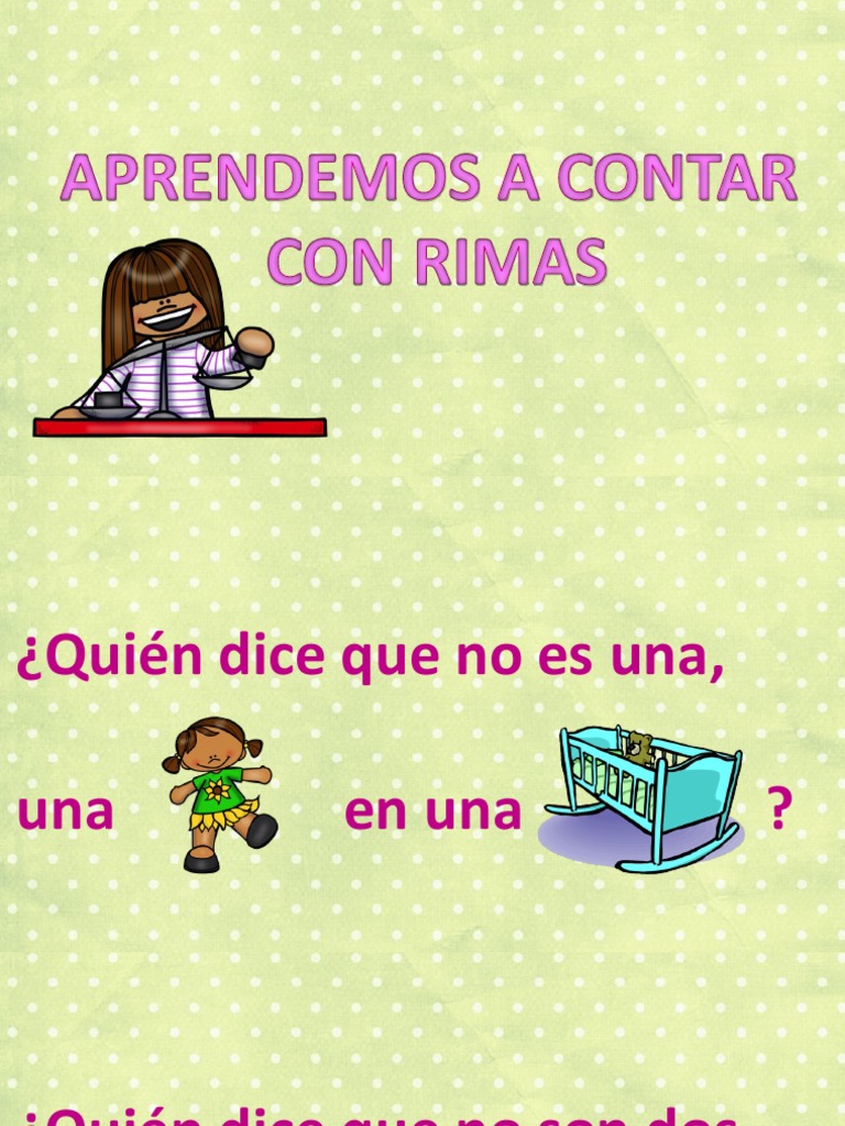 Aprendemos Los Numeros Con Rimas | PDF