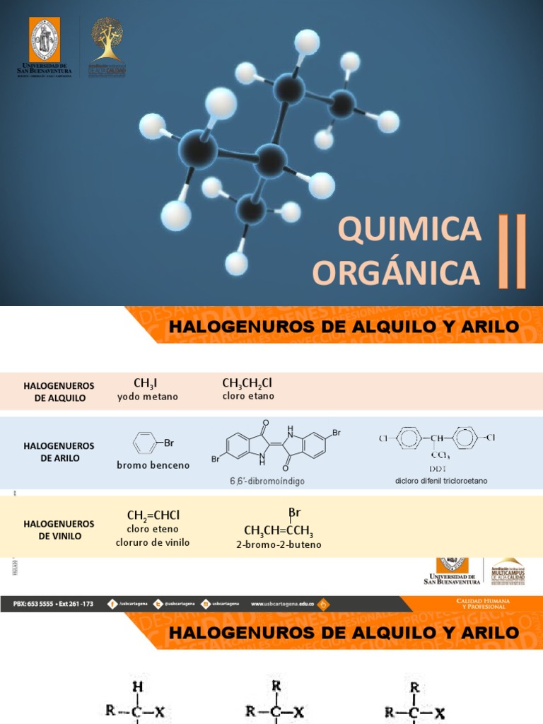 Haluros de Alquilo y Arilo | PDF | Alqueno | Reacciones químicas