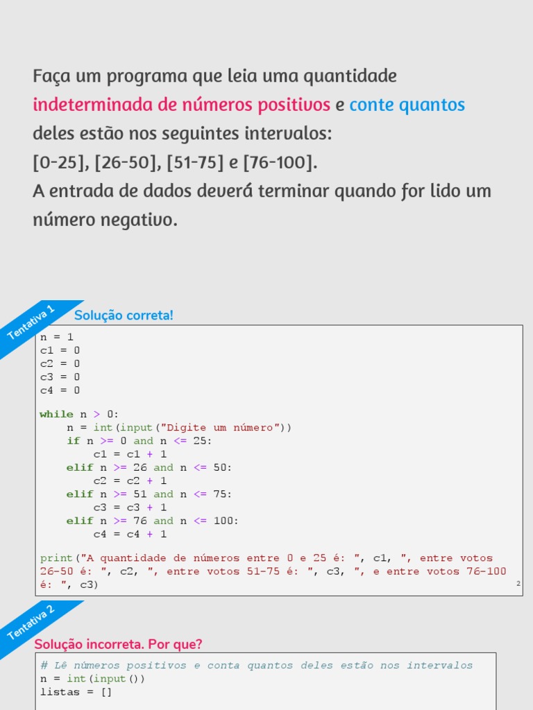 Exercícios de Listas | PDF | Python (linguagem de programação ...