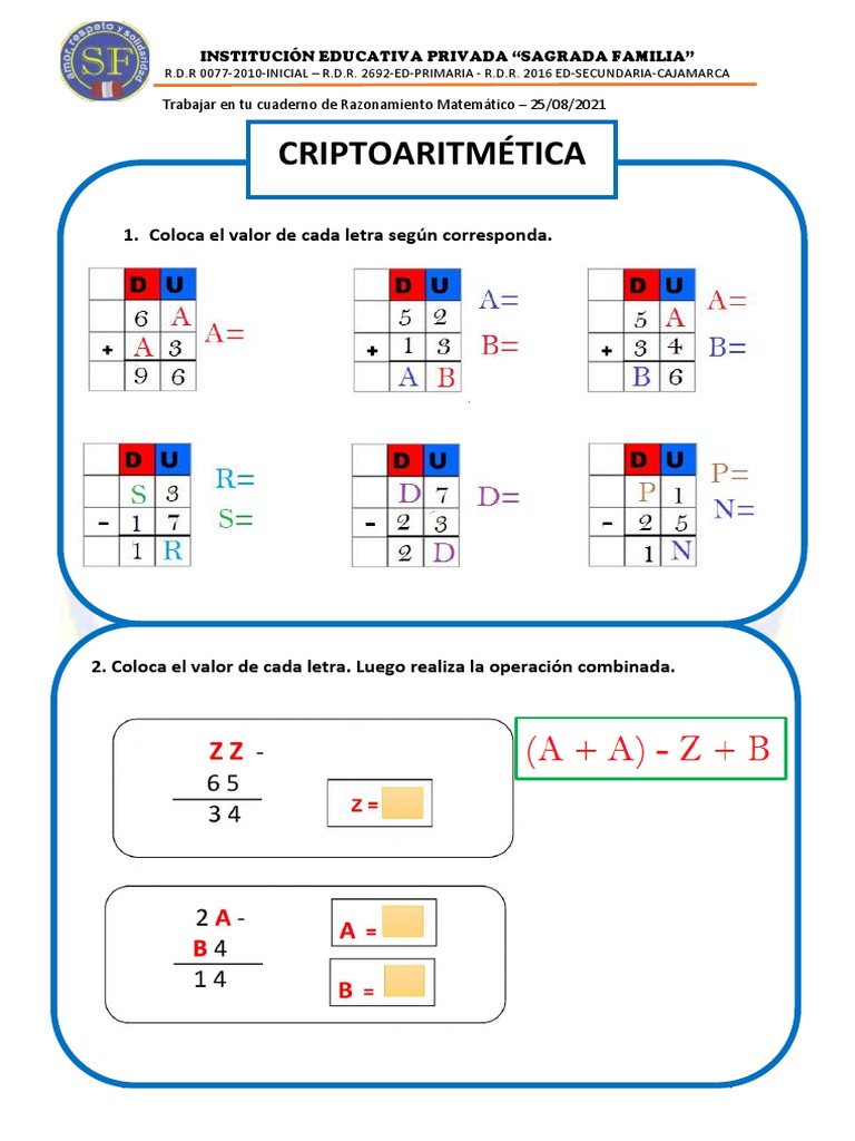 CRIPTOARITMÉTICA | PDF