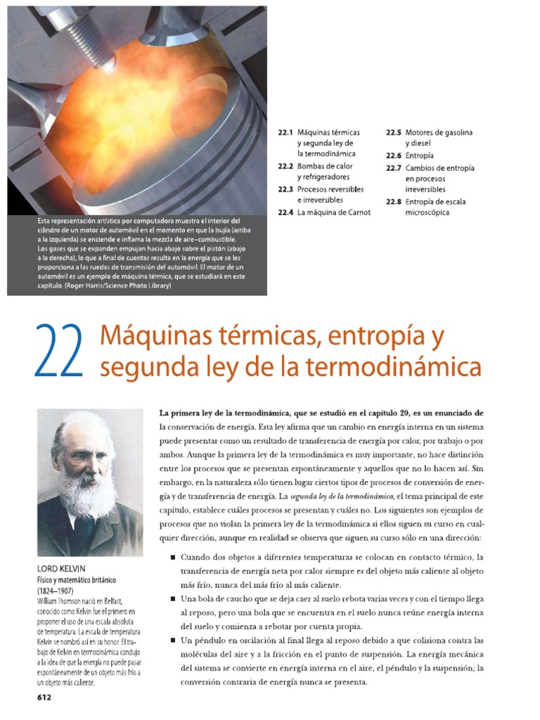 2da Ley de La Termodinámica - Teoría - 02 Maquinas Termicas | PDF