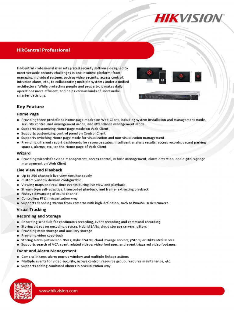 HikCentral-Professional Video Management | PDF | Microsoft Windows | Computer Network
