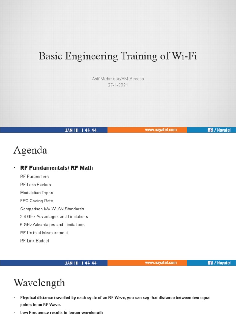 Basic Engineering Training of Wi-Fi | PDF | Modulation | Radio