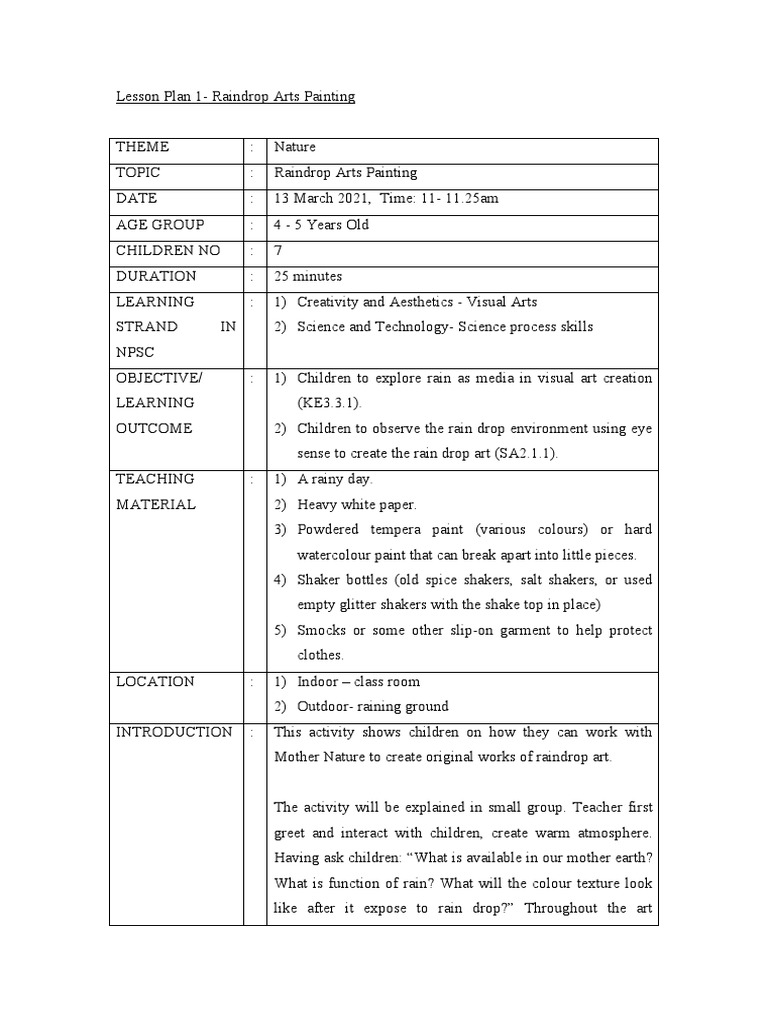 Sample of Lesson Plan | PDF | Learning | Creativity