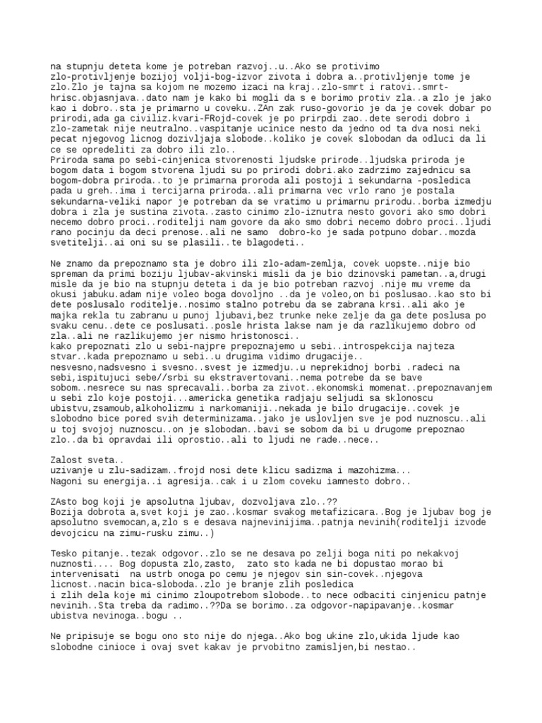 Dobro I Zlo | PDF