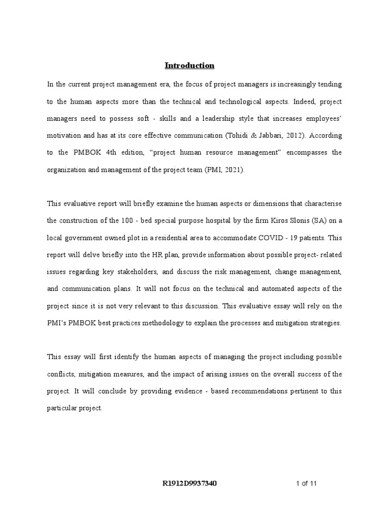 Project Management Assn #2 | PDF | Risk | Project Management