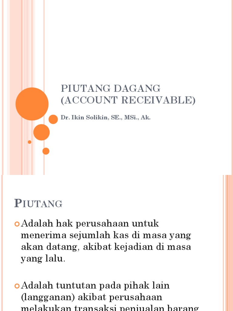 Piutang Dagang | PDF