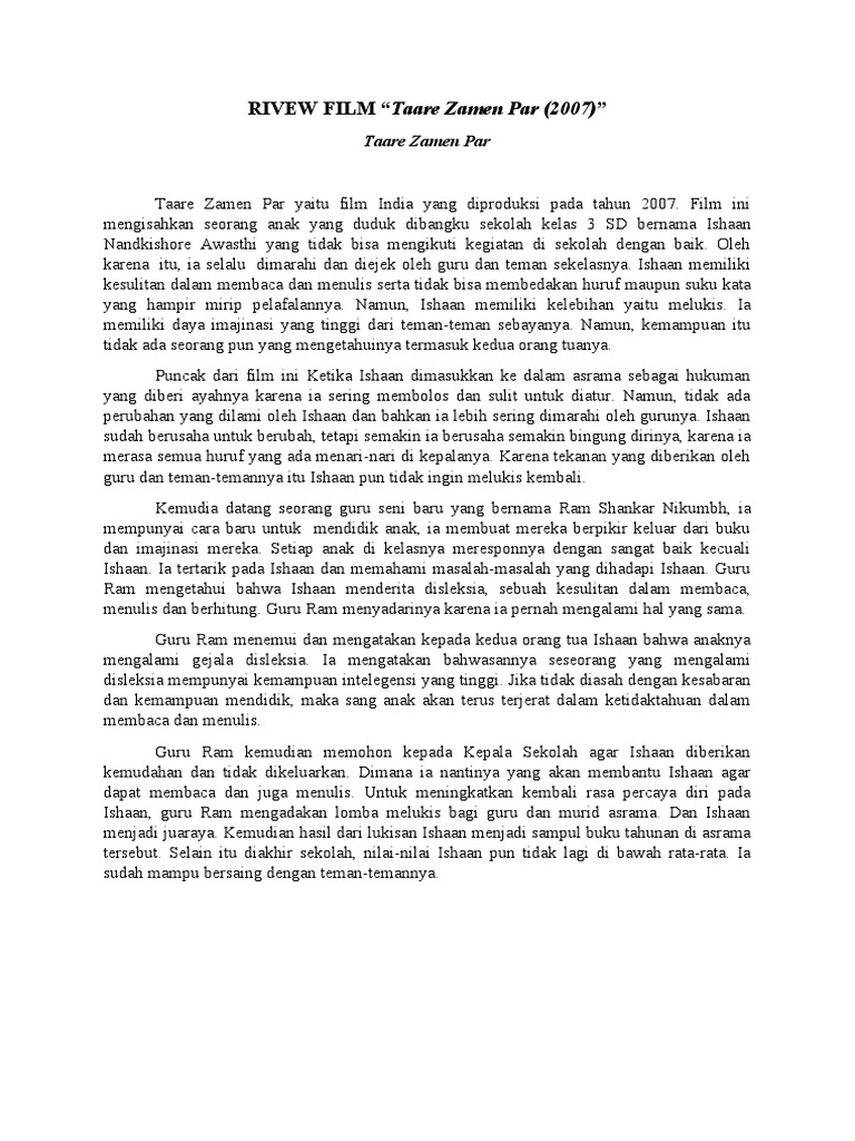 Review Film Teera Zamen Paar | PDF | Agama & Spiritualitas | Puisi